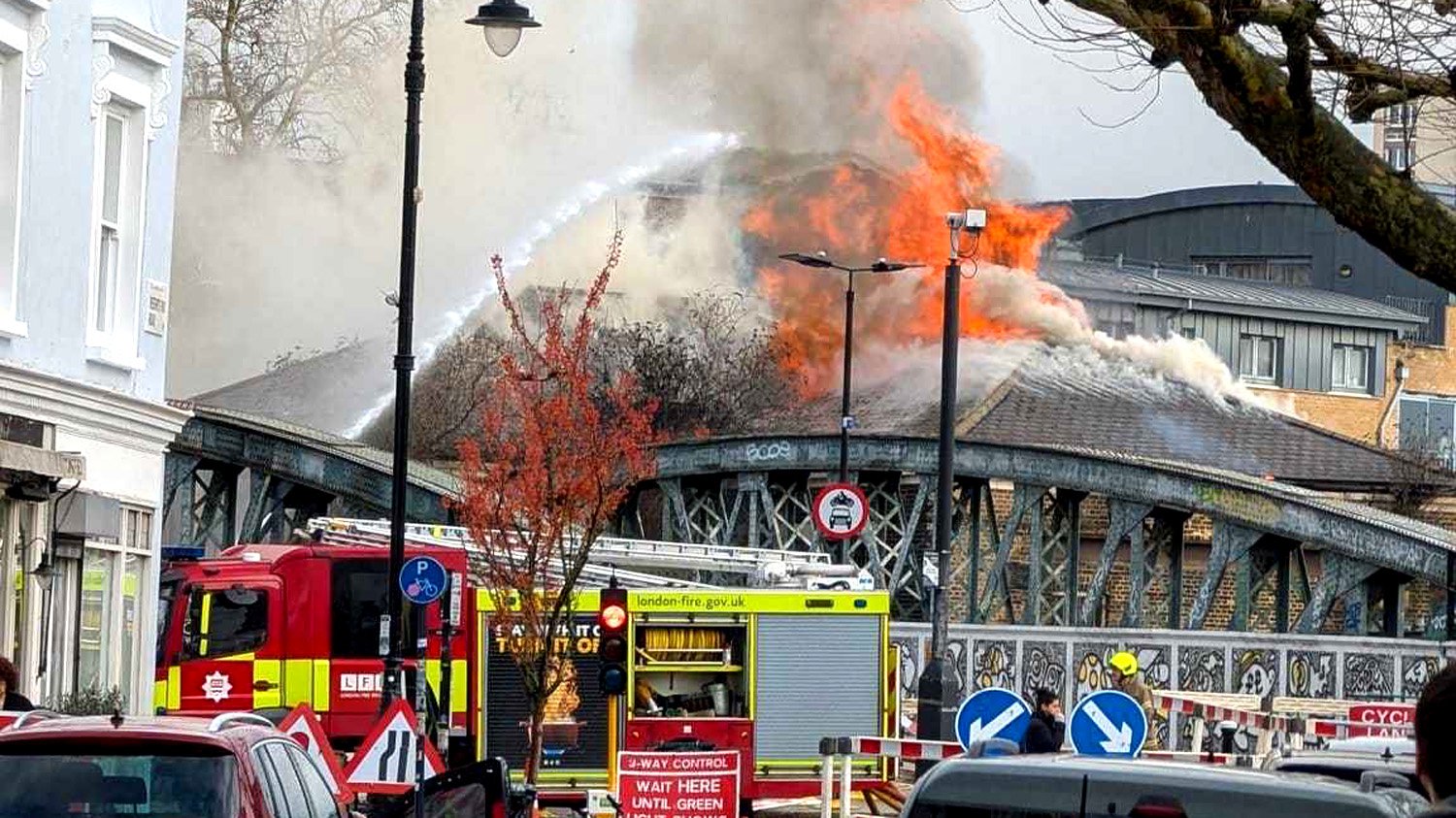 London Euston trains cancelled and delayed after fire breaks out near ...