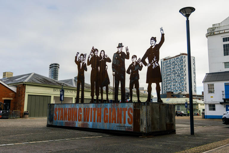 Missed the Standing With Giants D-Day silhouettes? Mini display pops up ...