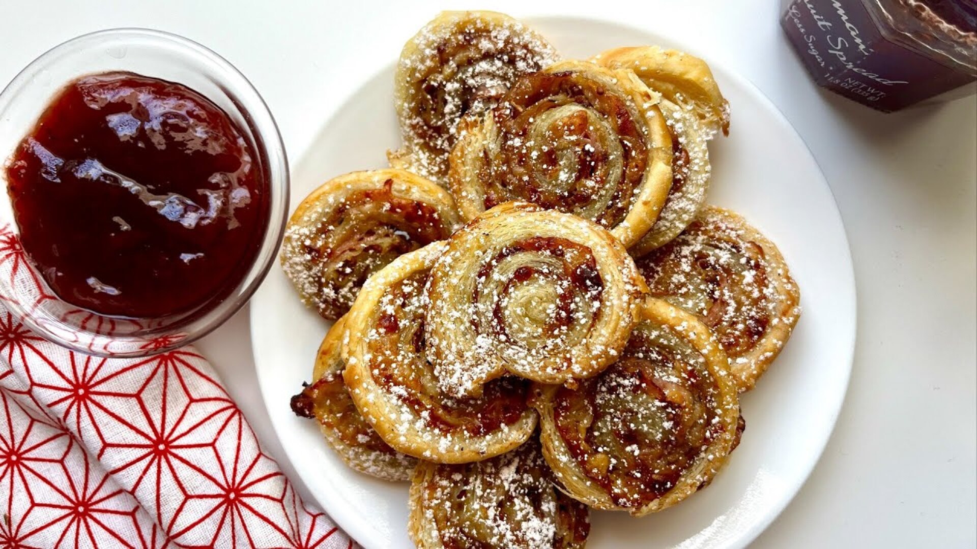 Sweet and Salty Monte Cristo Pinwheels Recipe
