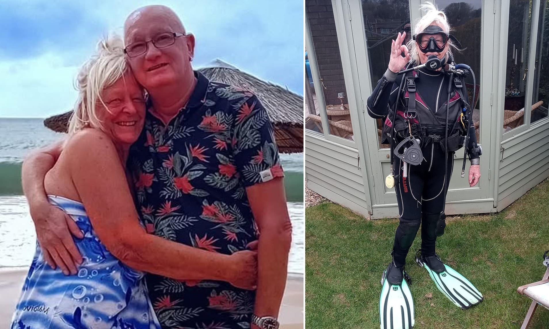Husband 'drank himself to death' days after wife drowned scuba diving ...