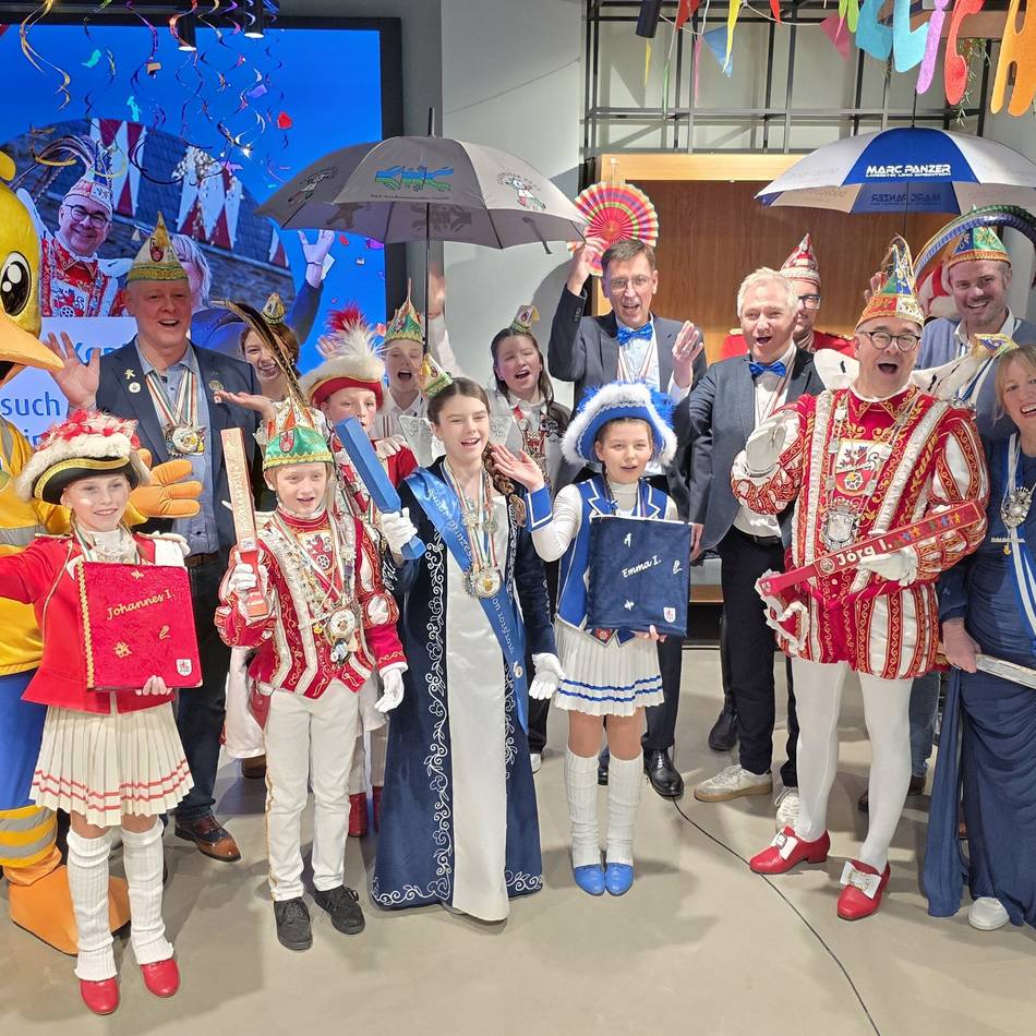 Karnevalsstimmung im Heimat.Kontor der Stadtwerke