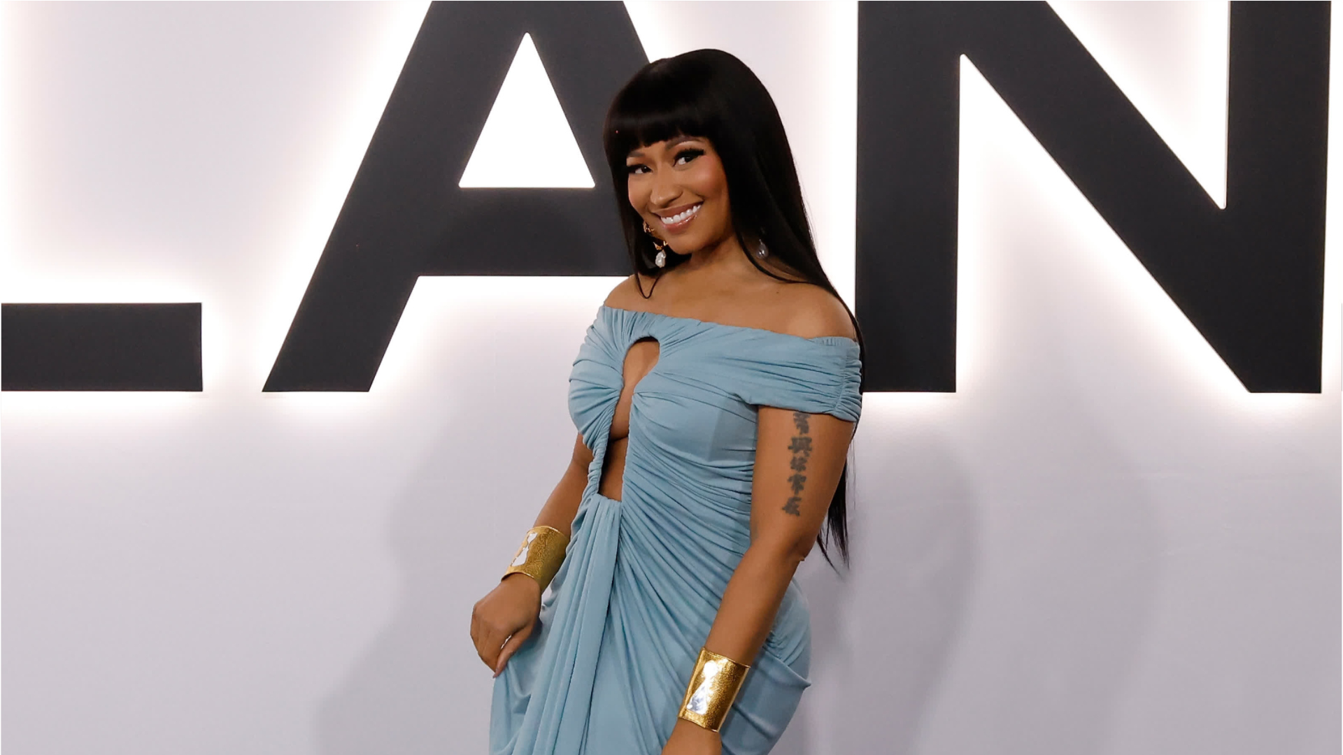 Nicki Minaj supports Donald and Melania Trump at Melania movie premiere