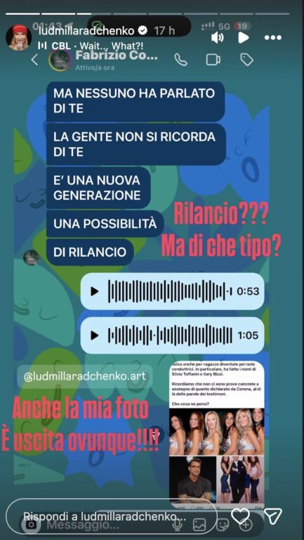 La ex letterina Ludmilla Radchenko sistema a modo suo Corona: «Non ho ...