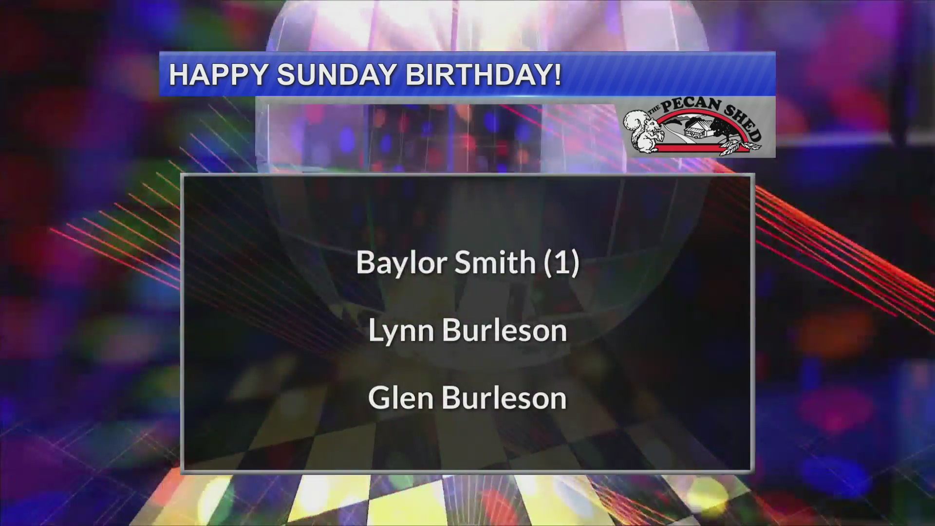 Weekend birthdays for Jan. 30th, 31st, & Feb. 1st