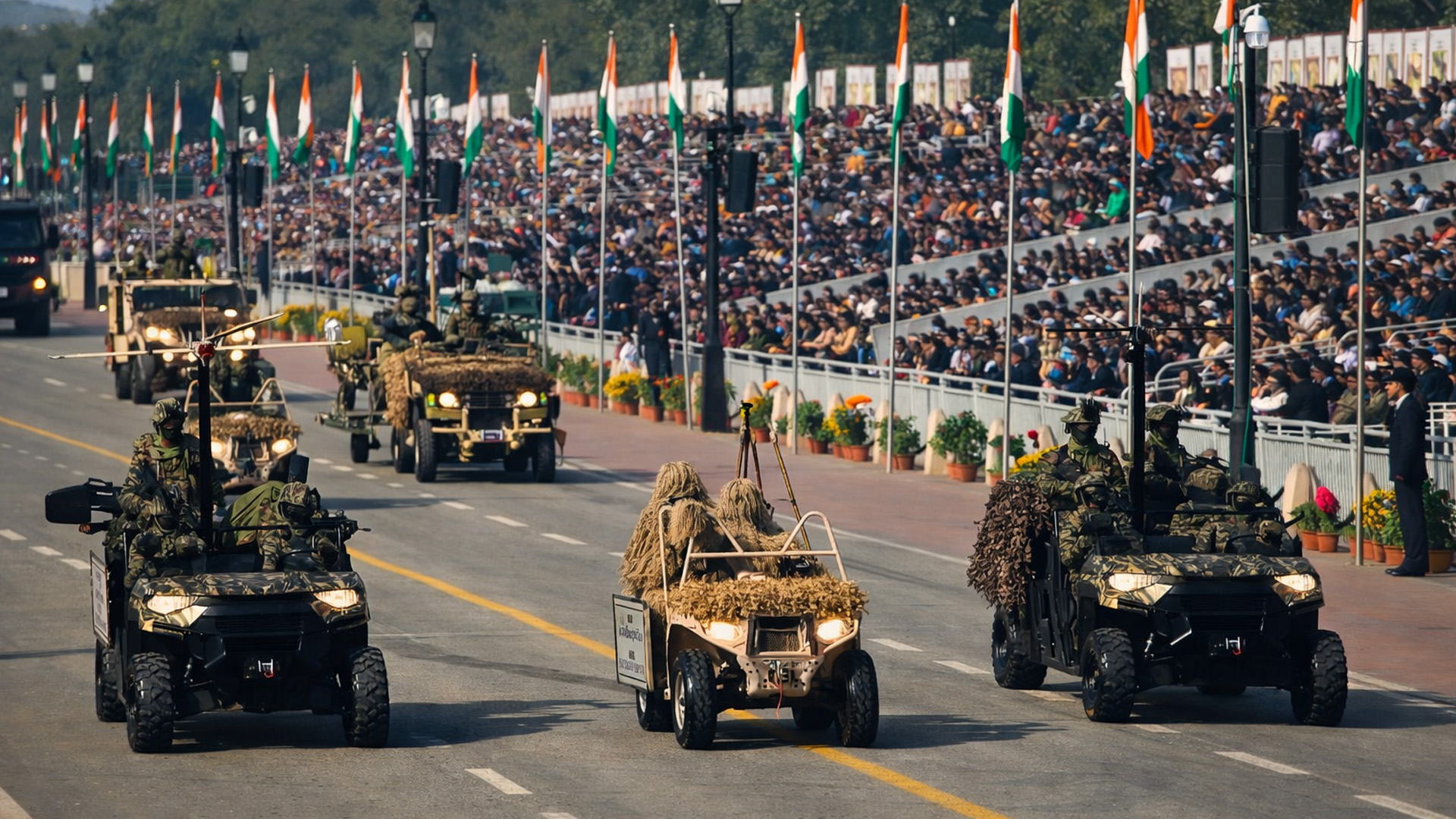 Indian Army Republic Day march and military display