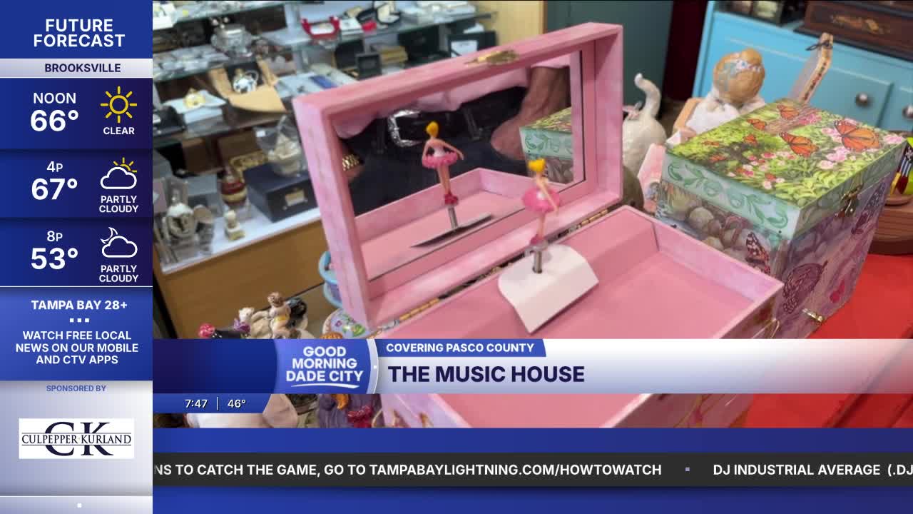 The Music House features unique music boxes