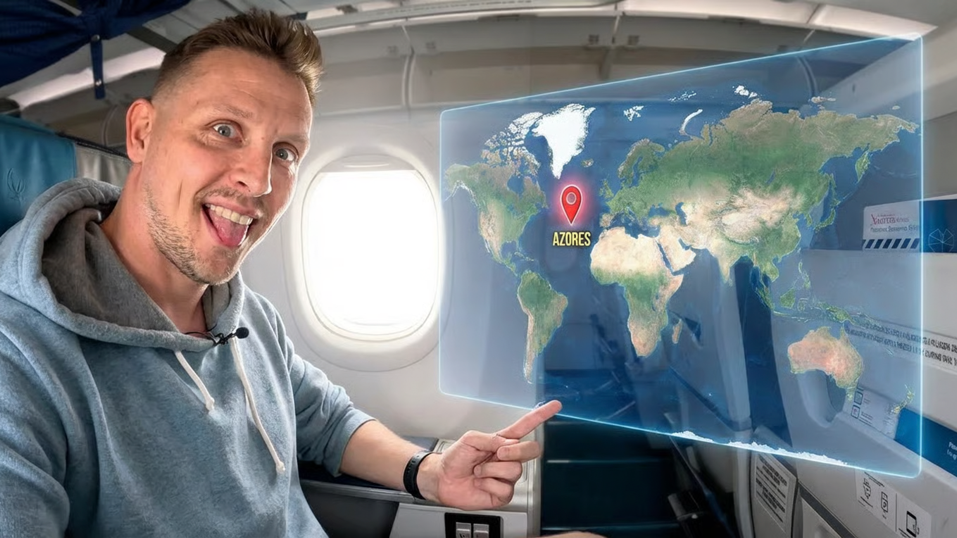 Secret airline in the middle of the Atlantic Ocean!