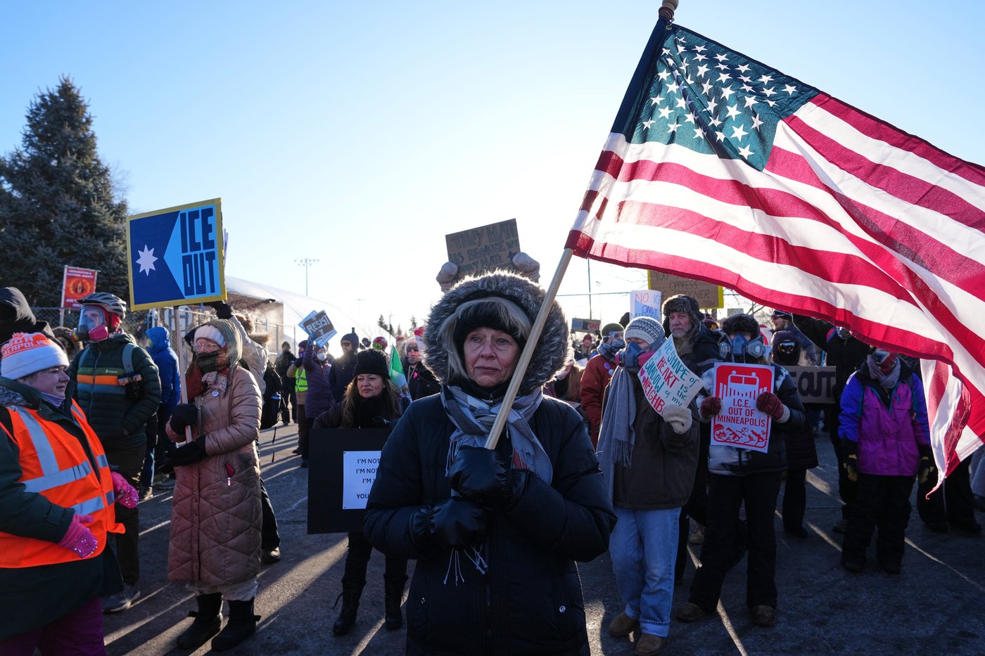 Protesters call for nationwide strike against Trump's immigration policies