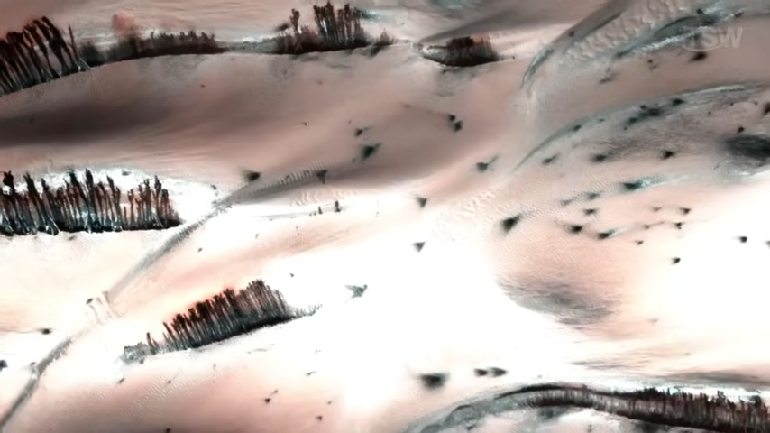 Mars revealed: Stunning images show the red planet alive and shifting