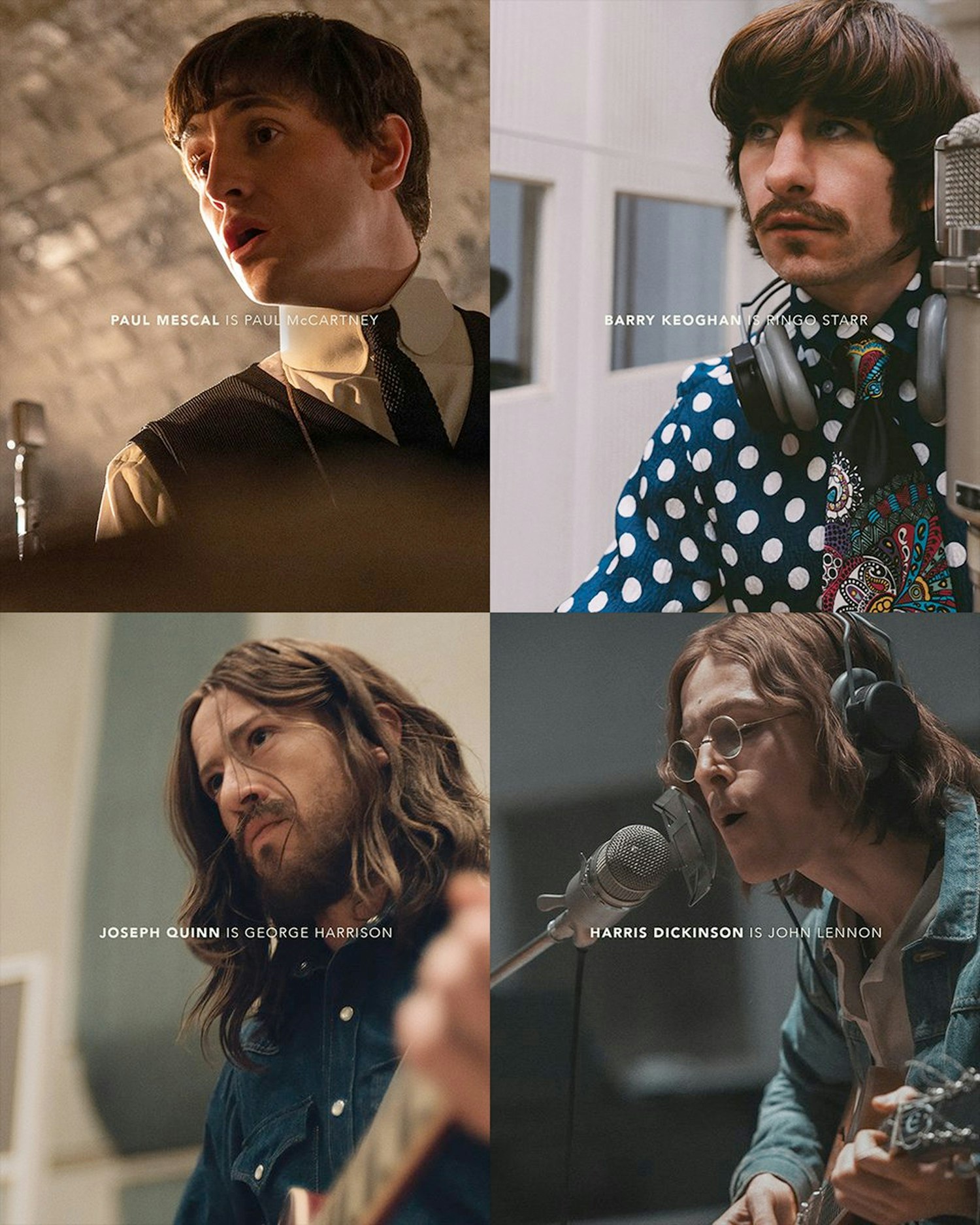 The Beatles biopics unveil first images of cast as John, Paul, George ...