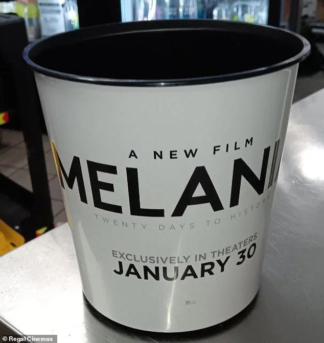 Melania Trump mocked by cinemagoers for selling popcorn bucket to ...