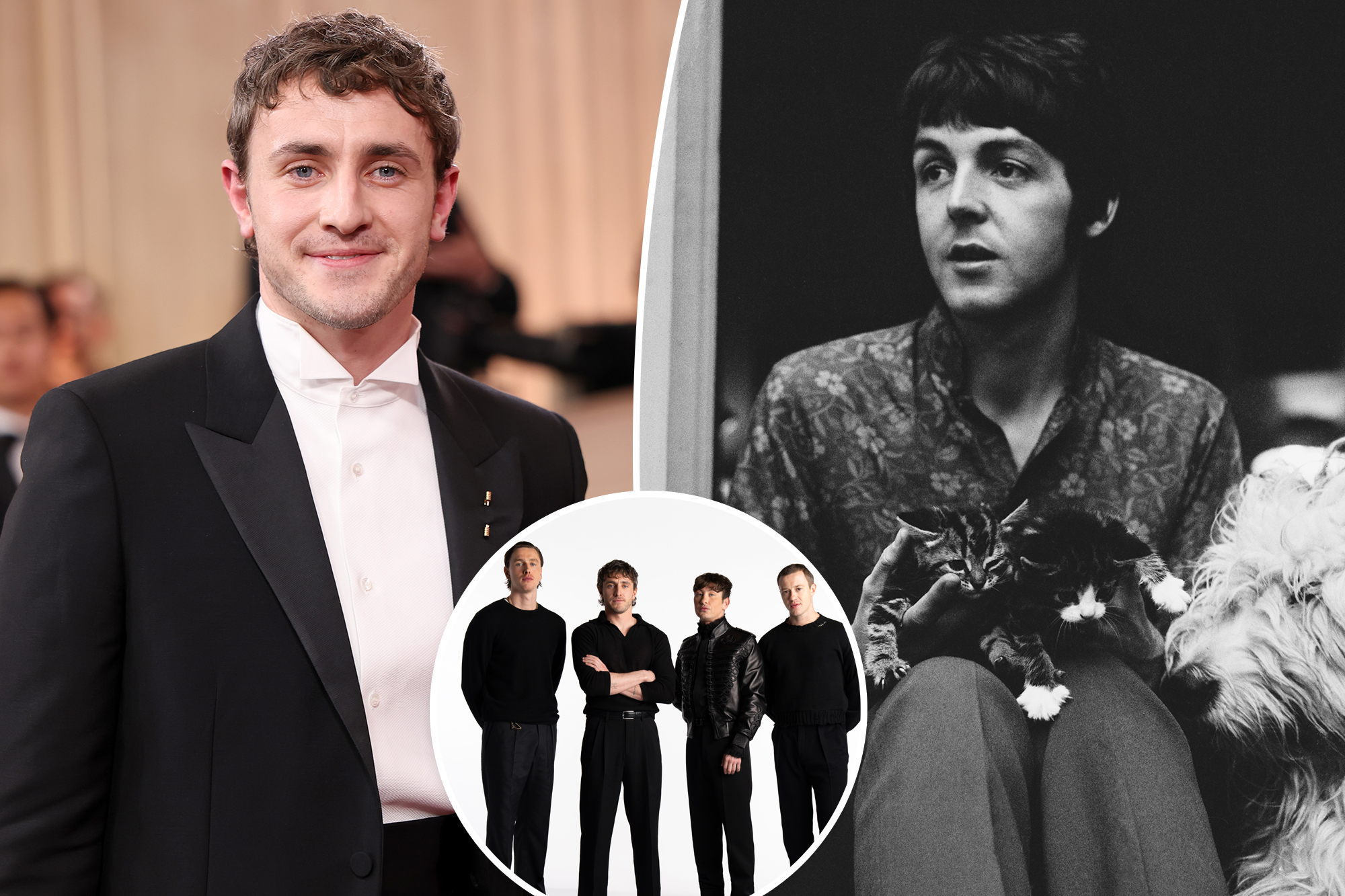 Beatles movie drops first photos of Paul Mescal, Harris Dickinson ...