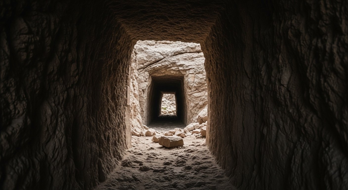 Ancient global tunnels suggest unknown early life with planet scale reach