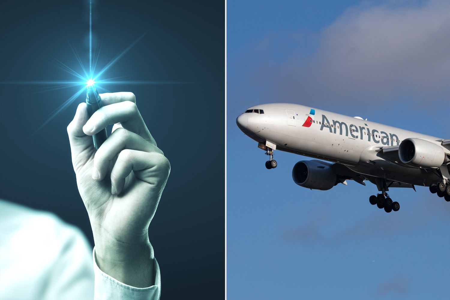 American Airlines flight hit with mysterious blue laser strike just ...