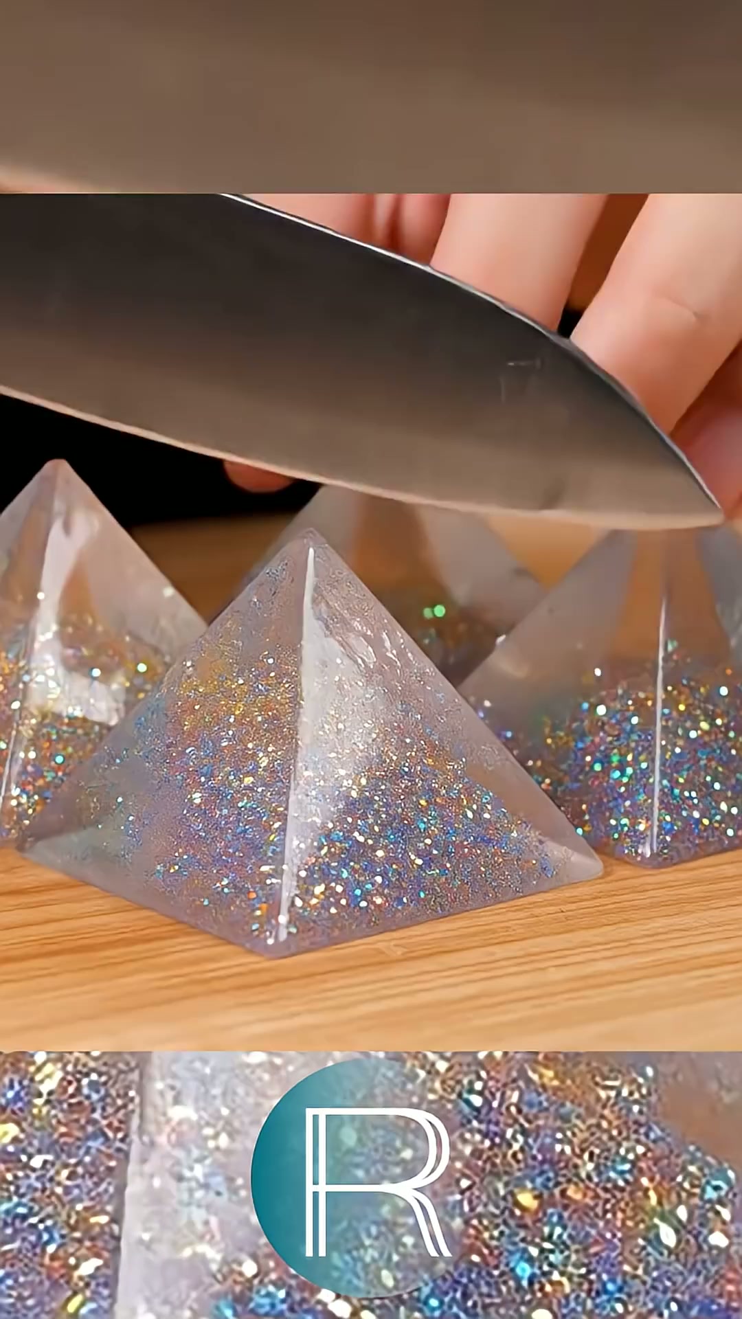 AI & jelly shapes! 🔪 Very satisfying ASMR #soothingsounds #shorts