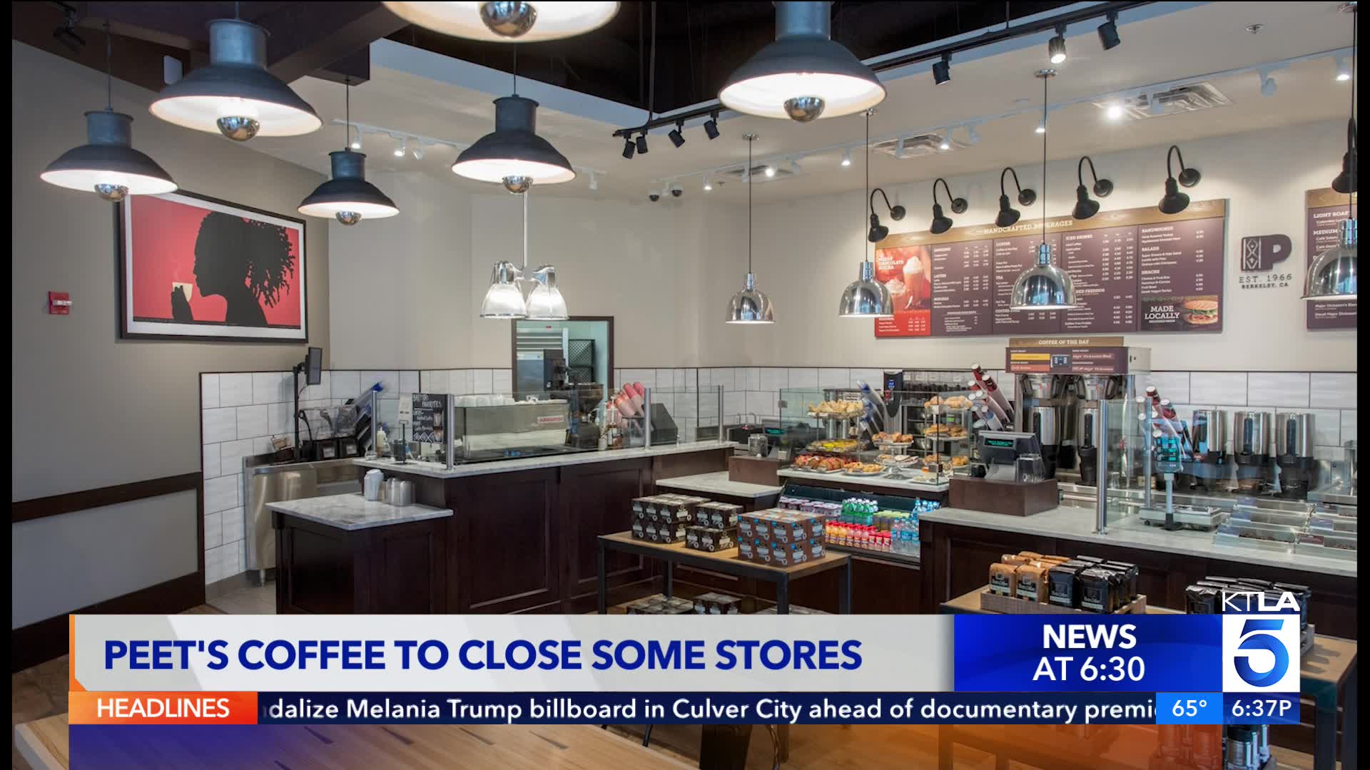 Peet's coffee shuttering stores