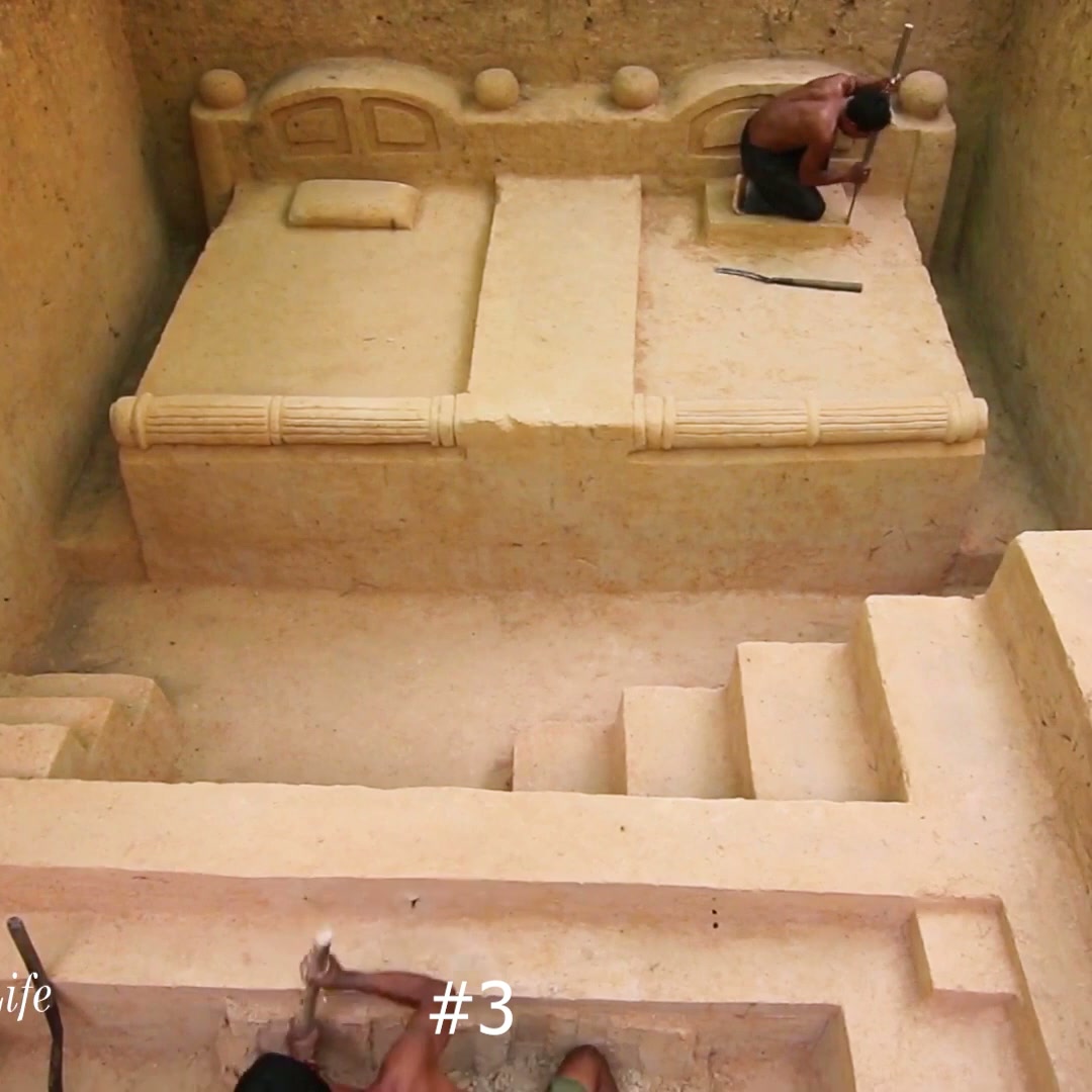 63 days building the most luxurious underground twin bedroom and ...