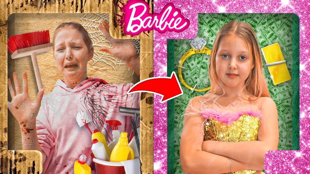Barbie riche vs Barbie pauvre 🎀 Le défi d'Amelka Caramelka