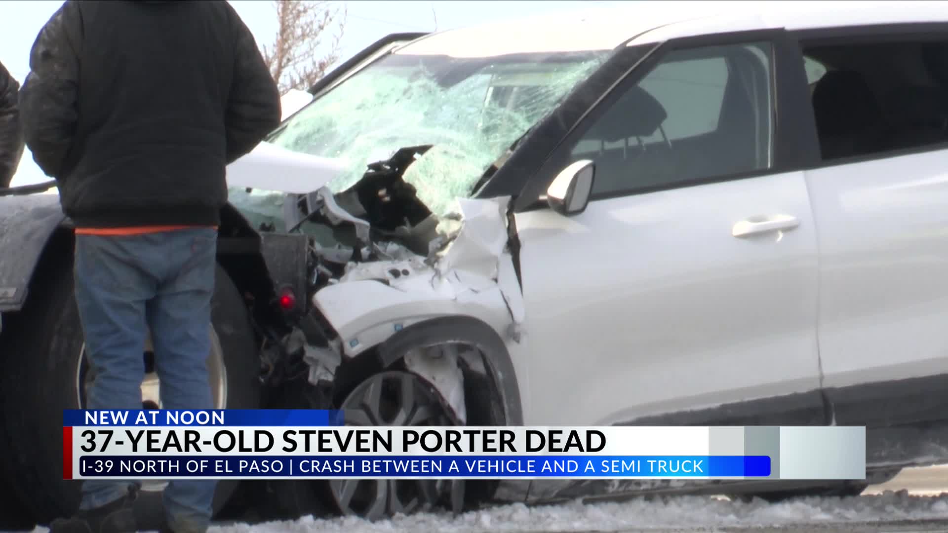 37-year-old Steven Porter dead following crash between a vehicle and a ...