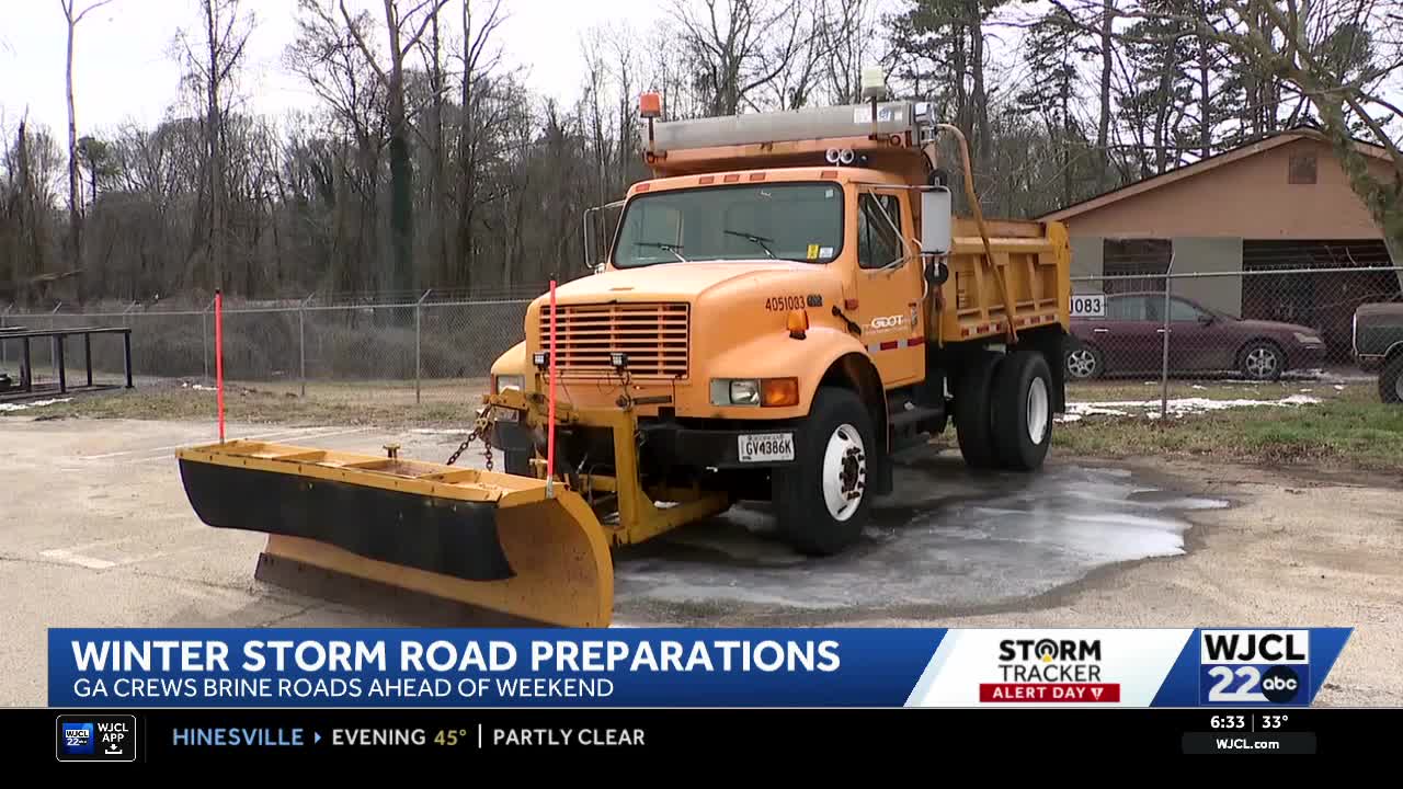 GDOT prepares for winter storm impacting Georgia roads