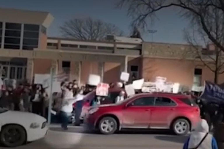 Teen struck by SUV with Trump flag during anti-ICE school protest