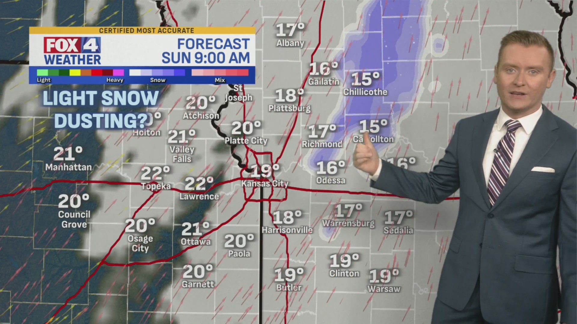 Friday afternoon forecast