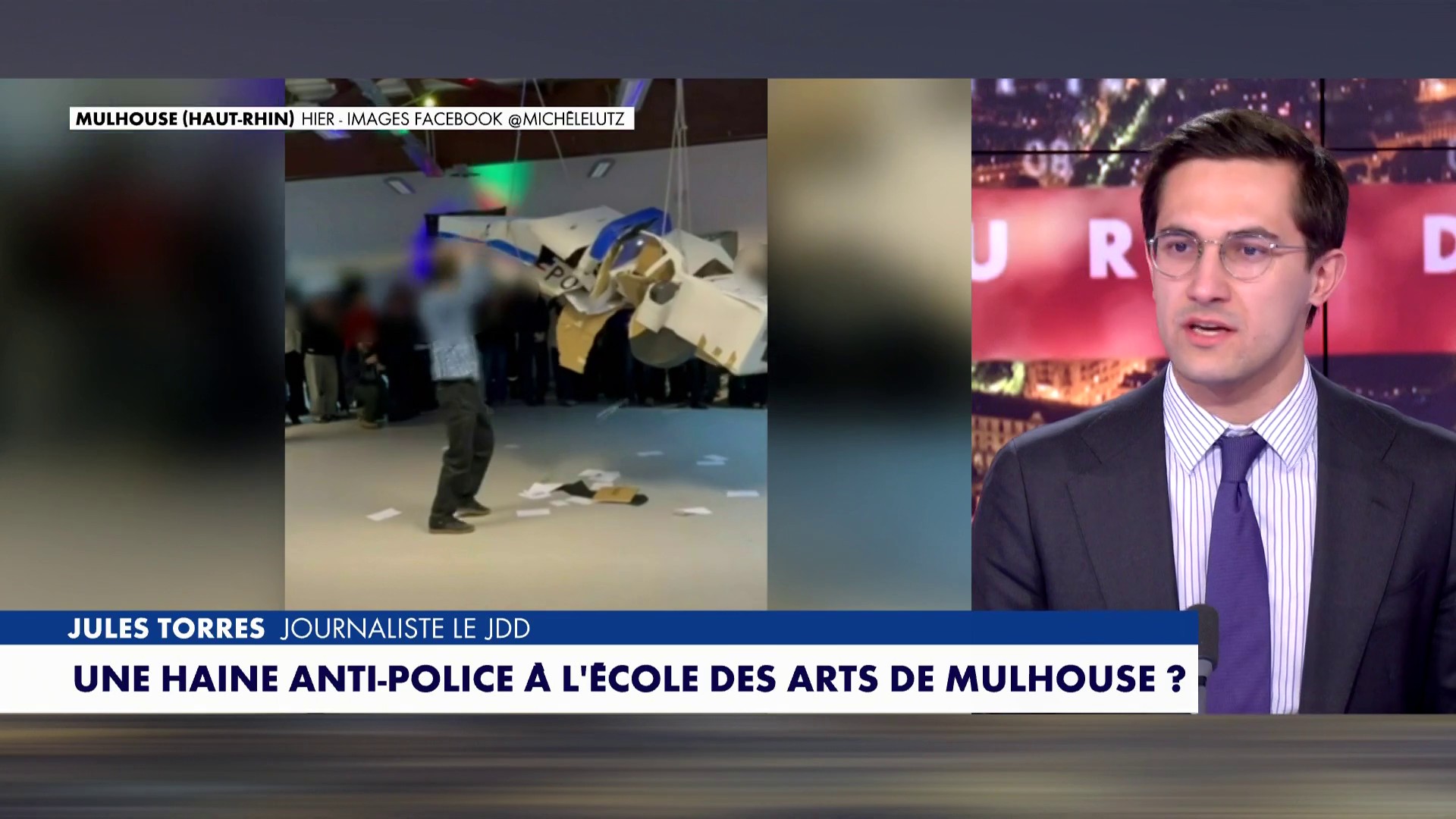 Le journaliste Jules Torres réagit à l'affaire de la piñata en forme de ...
