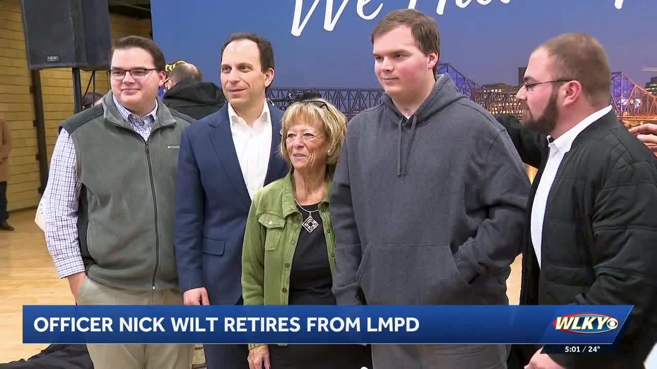 Officer Nick Wilt, injured in Old National Bank shooting, medically retires