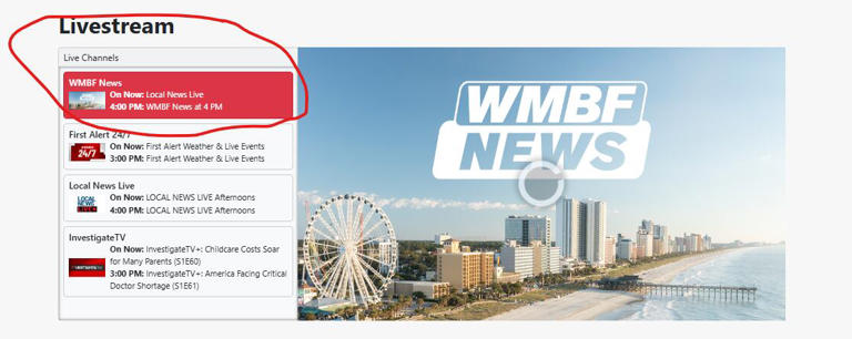 Here’s WMBF News’ streaming schedule for Sunday amid winter weather threats