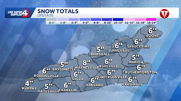 Live: Snow will continue to fall about one inch per hour through 1 p.m.