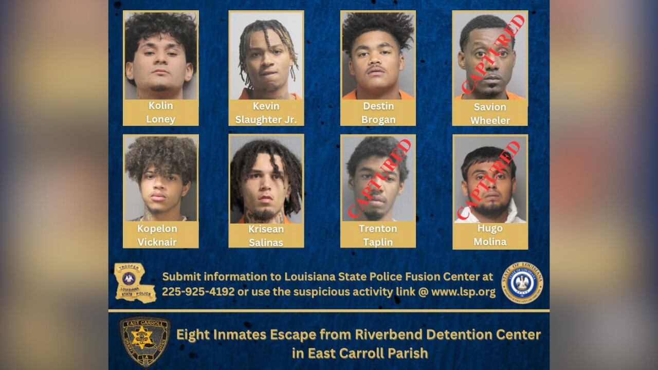 Escaped Louisiana inmates include suspects in East Baton Rouge Parish ...