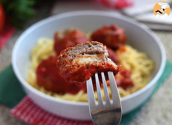 Boulettes de viande cœur mozzarella