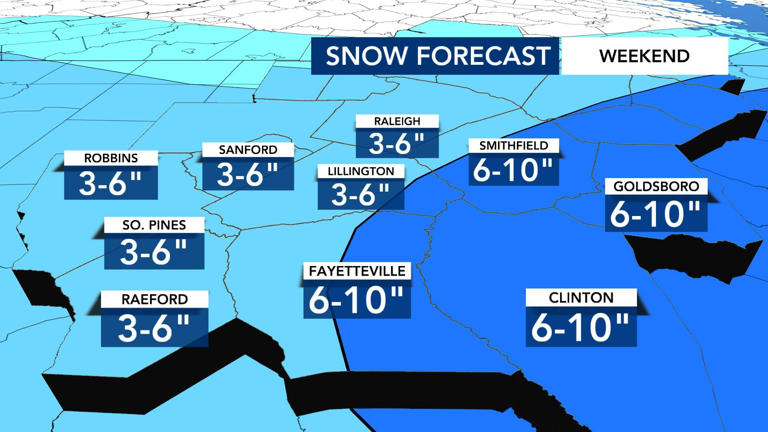 Timing when and where this weekend winter storm will bring measurable ...