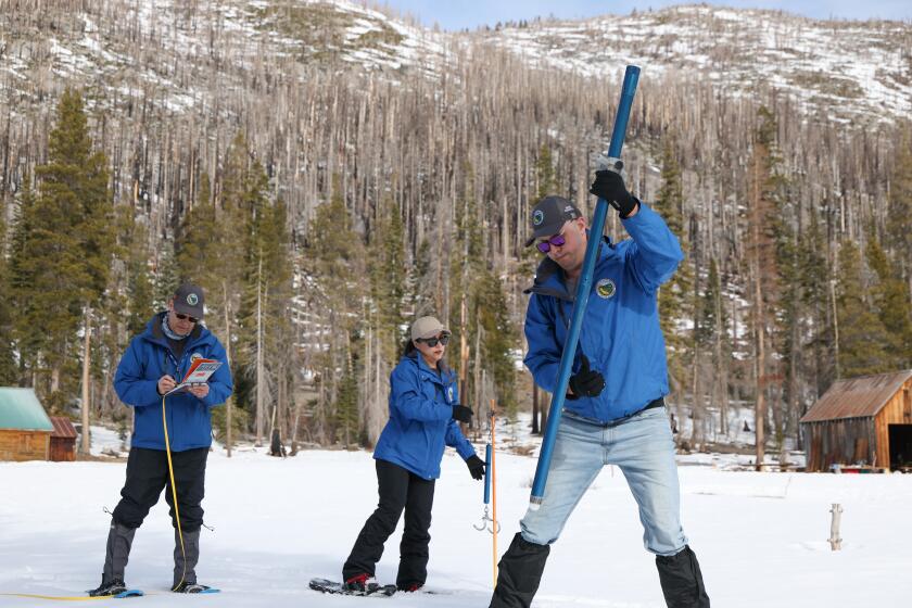 Halfway through winter, heat is melting the California snowpack