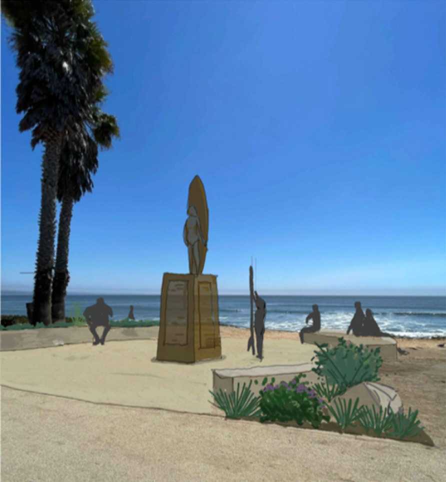 Female surfer statue proposal withdrawn in Santa Cruz, may move to Capitola