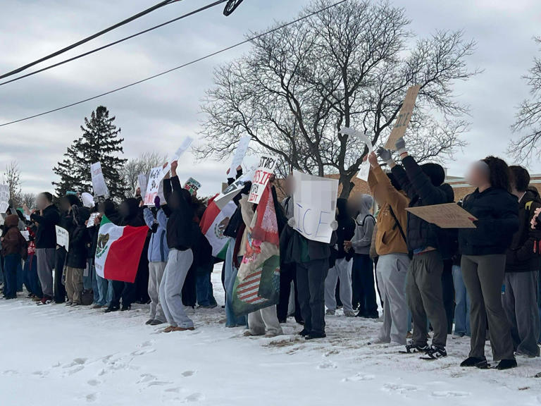 Guilford students protest against ICE