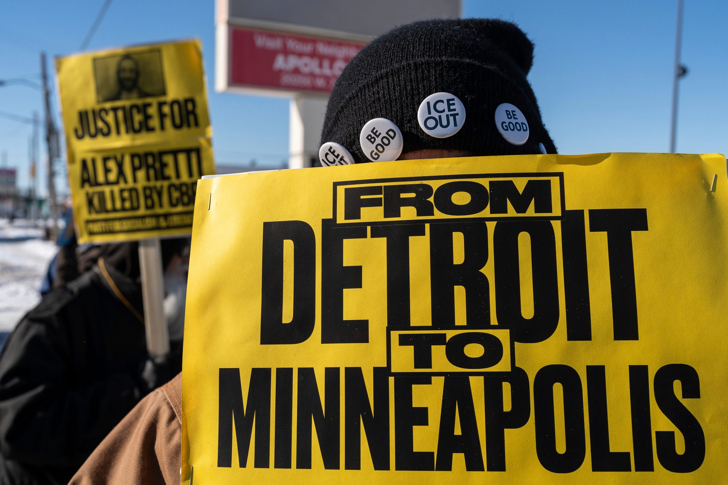 Detroit area businesses, schools join general strike against ICE