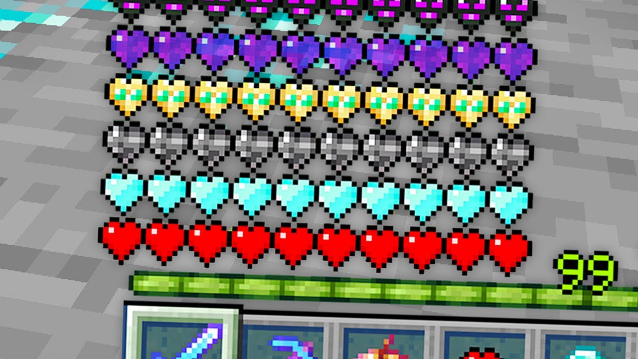 Minecraft, but there is custom health