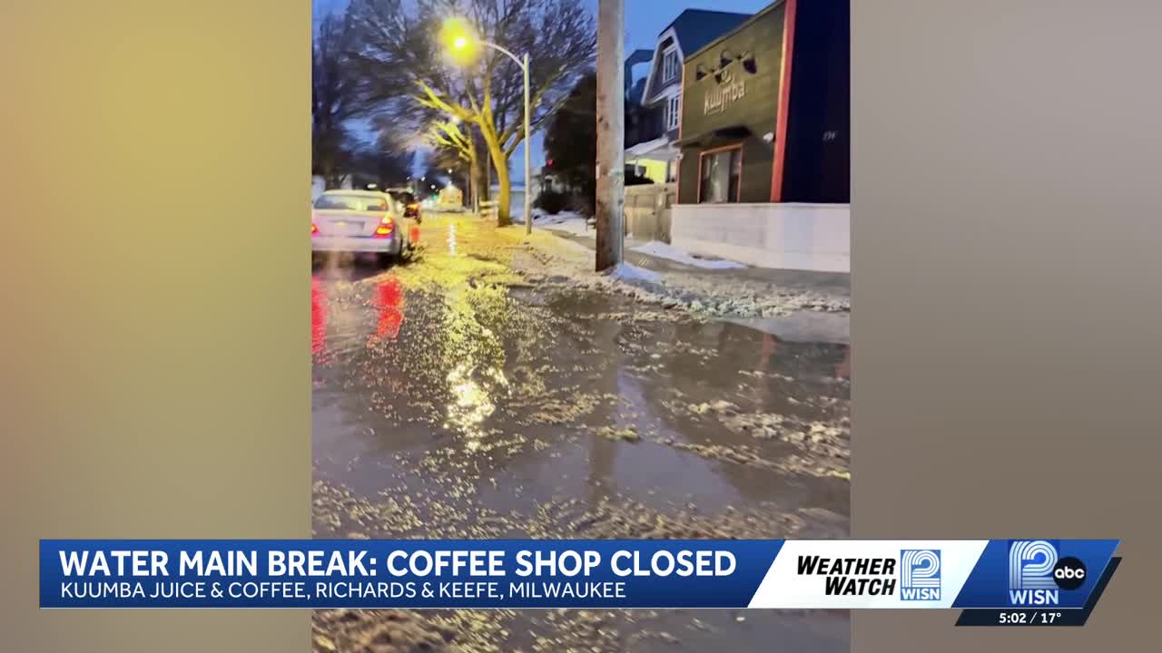 Water main break in Milwaukee's Harambee neighborhood