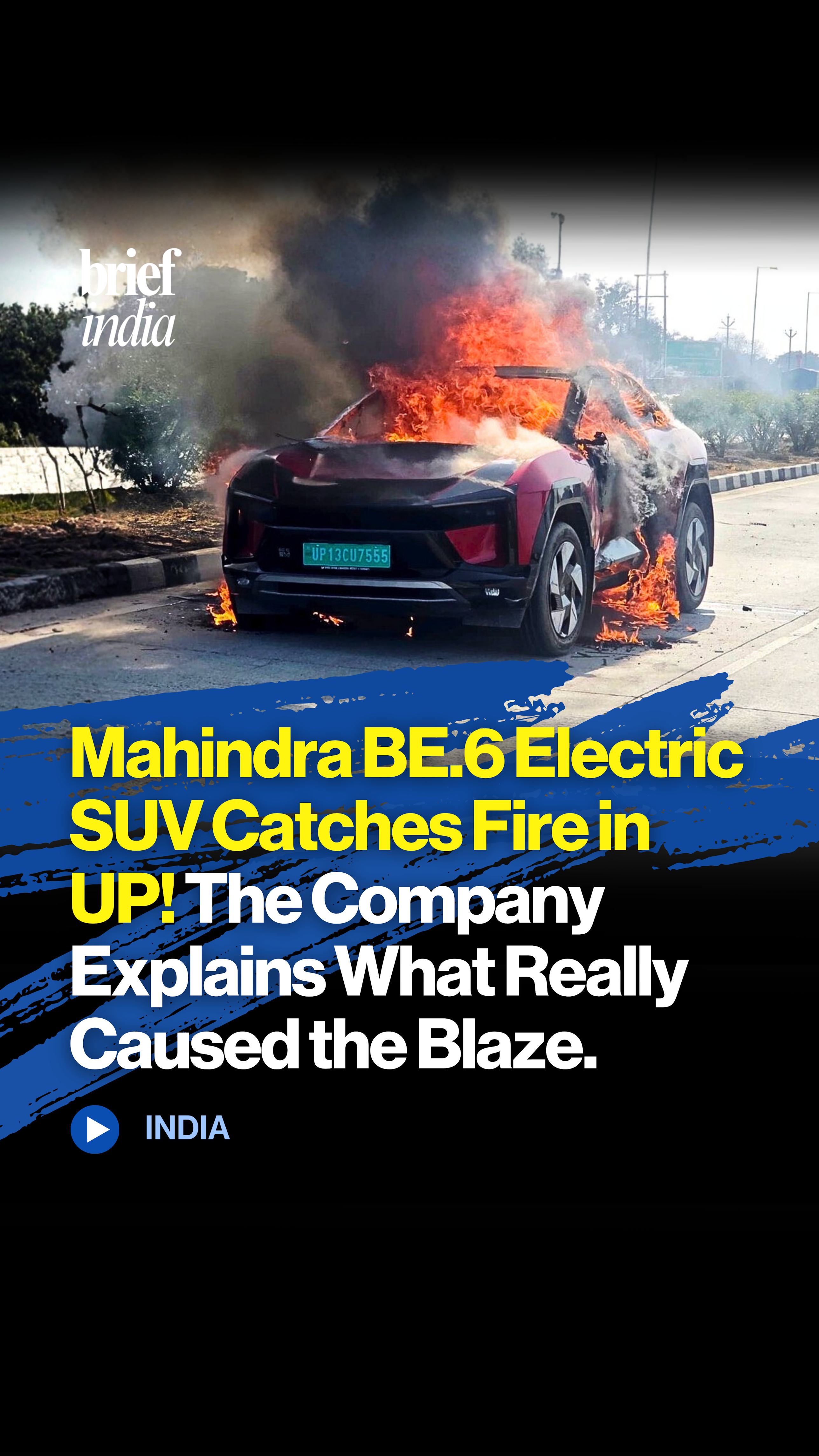 Mahindra BE.6 electric SUV catches fire, company explains cause