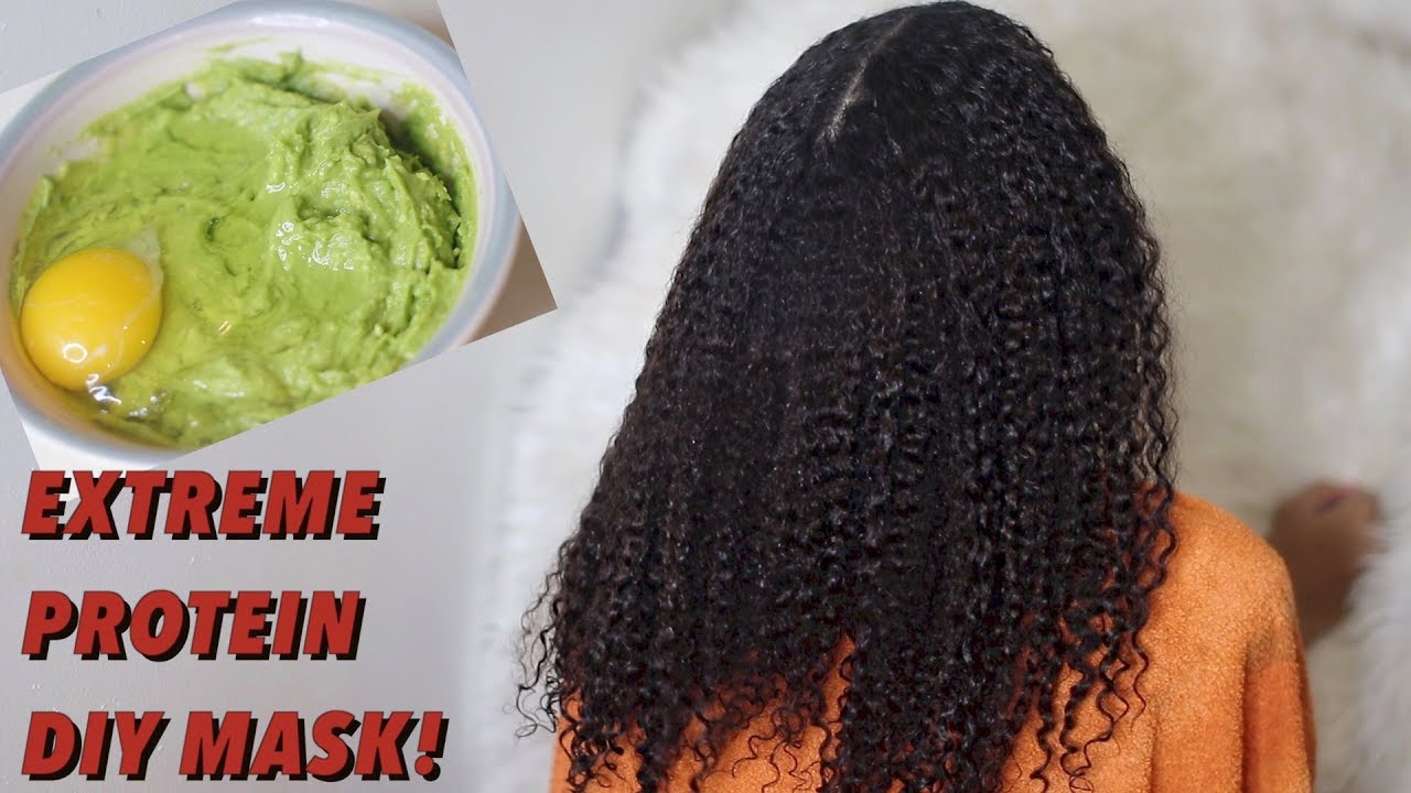 DIY extreme protein hair mask for shiny, healthy hair | Natural deep ...