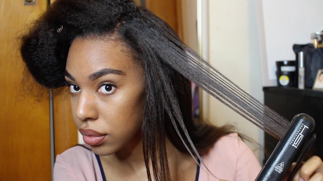 Transforming my natural hair: Straightening routine & tips | Maryam Hampton