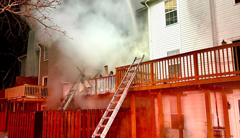 Inferno erupts overnight as fast-moving fire rips through Maryland ...