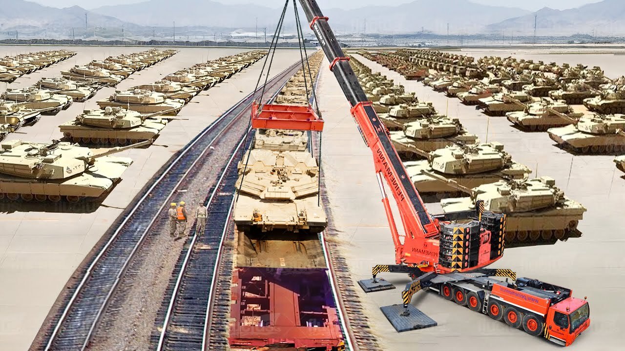 US’ Crazy Logistics Operations Moving & Storing Billion $ Worth of M1 ...