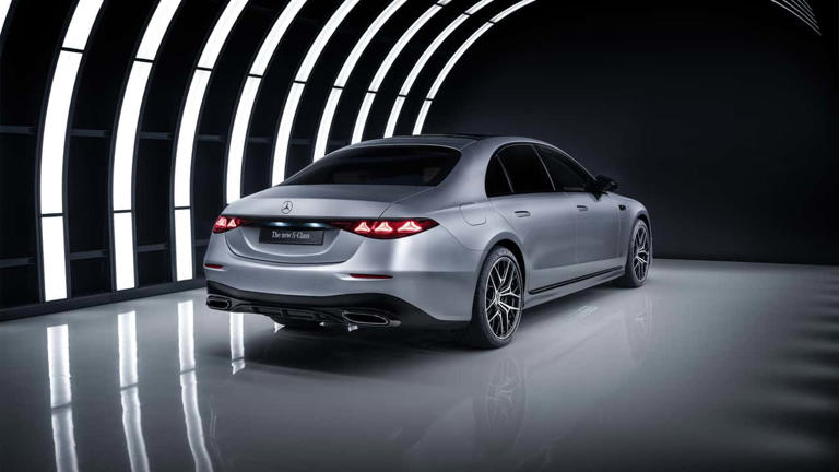 The new S-Class has a flat-plane V8. Here's why that's weird