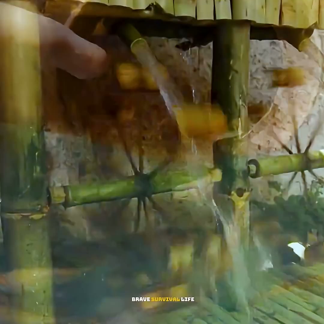 I built a bamboo fish house and raised hundreds of fish