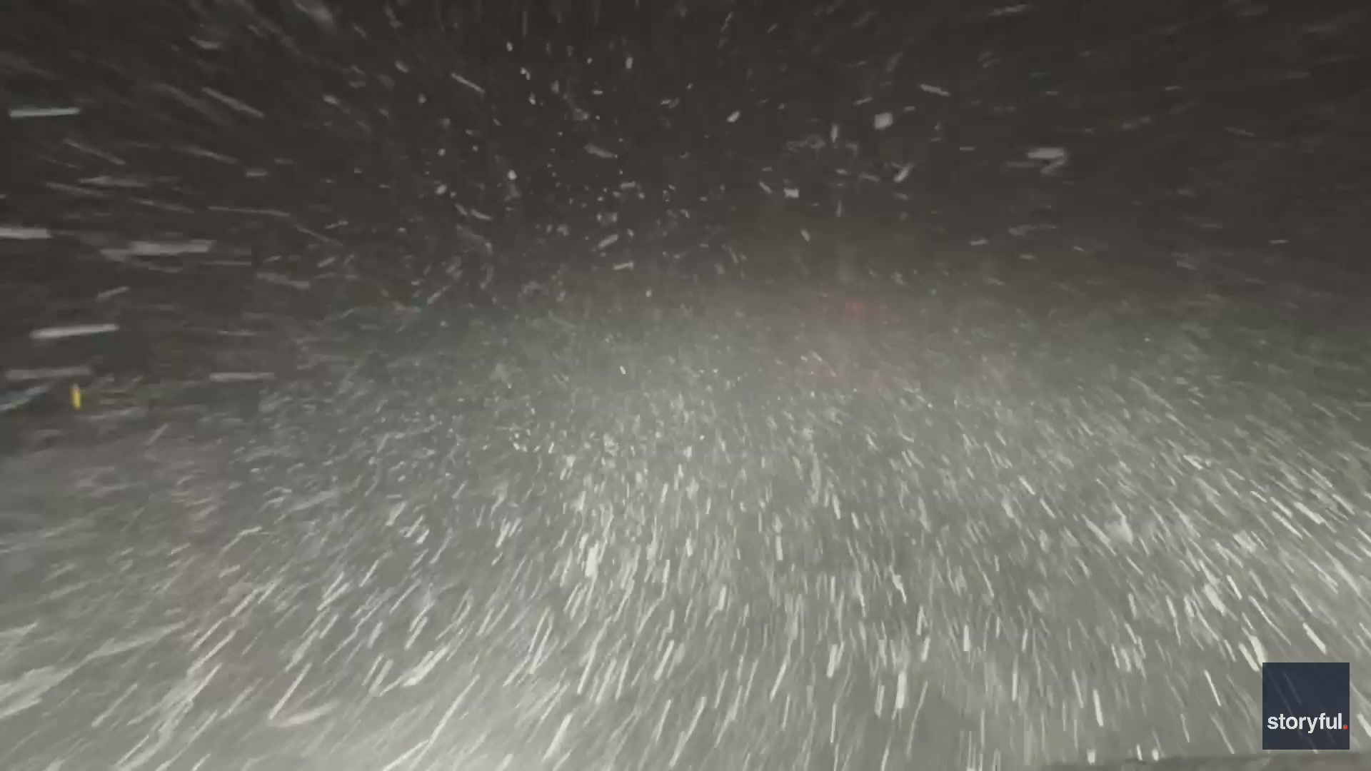 Whiteout grips town on Lake Michigan shore