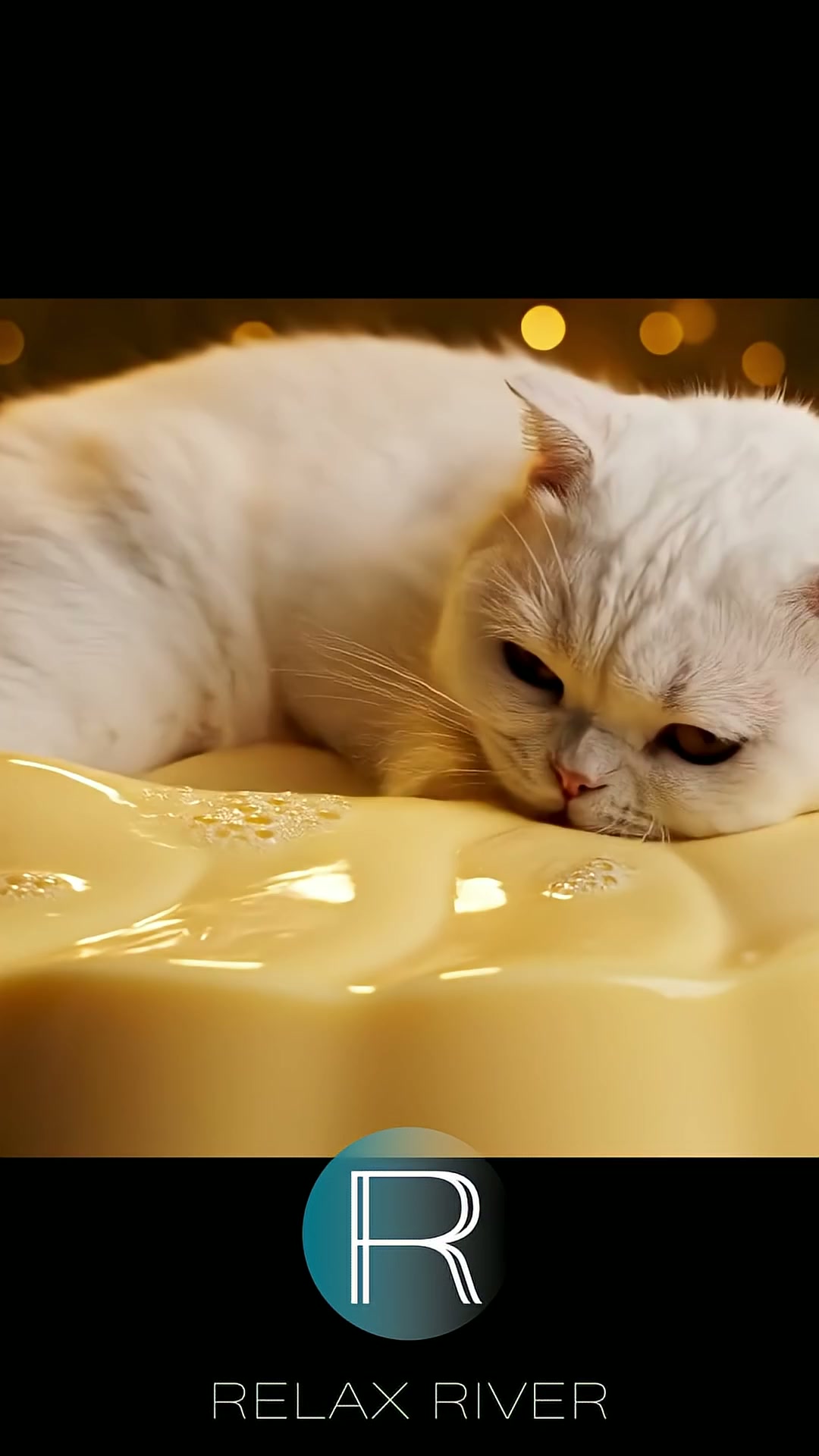 Cats sleeping on the yummiest beds ever (ASMR visual therapy) #Veo3 # ...