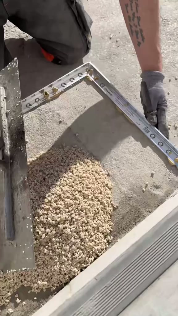 Transforming a tired concrete patio with ivory resin bound stone