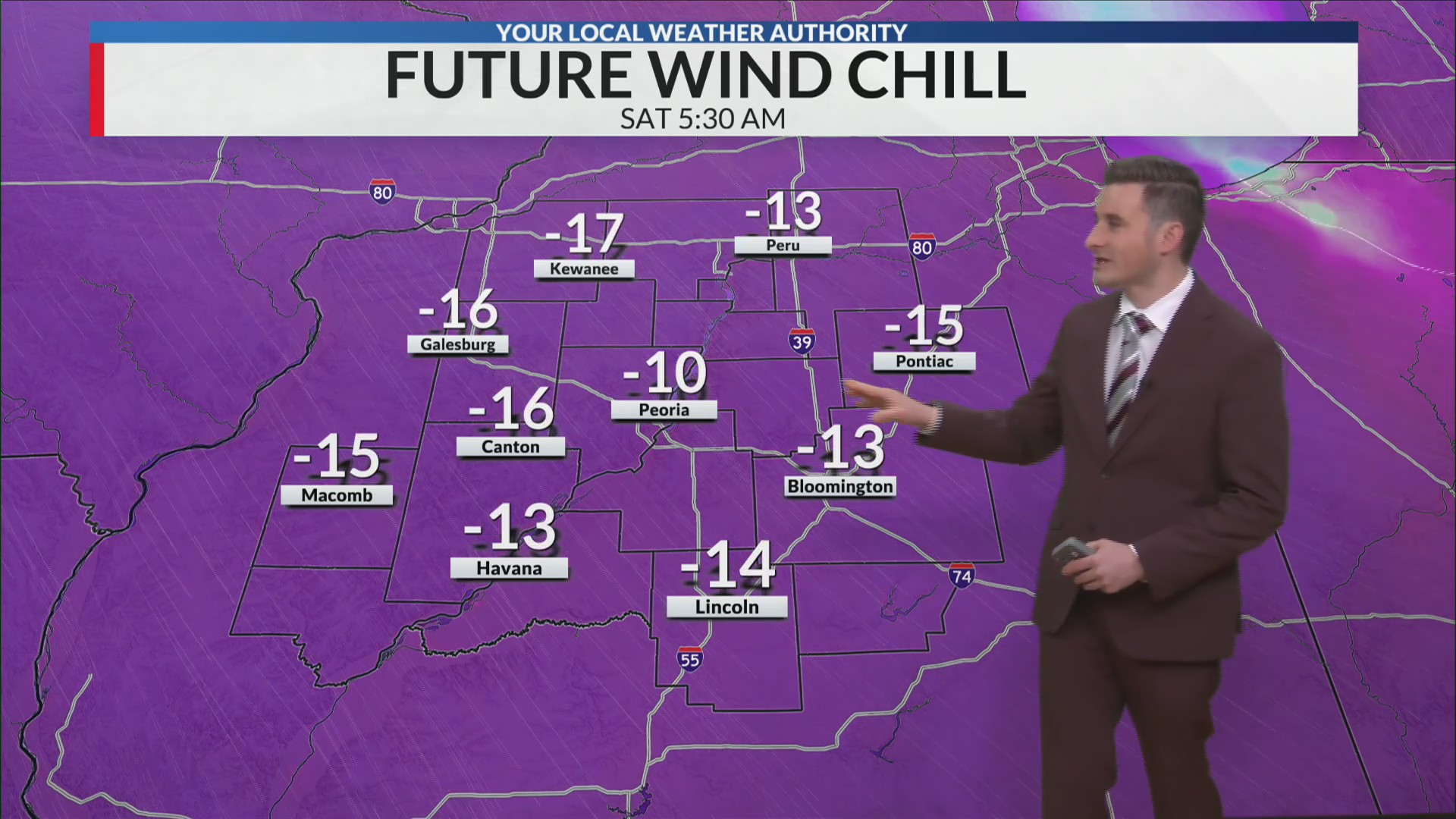 12 p.m. Friday, January 30 forecast